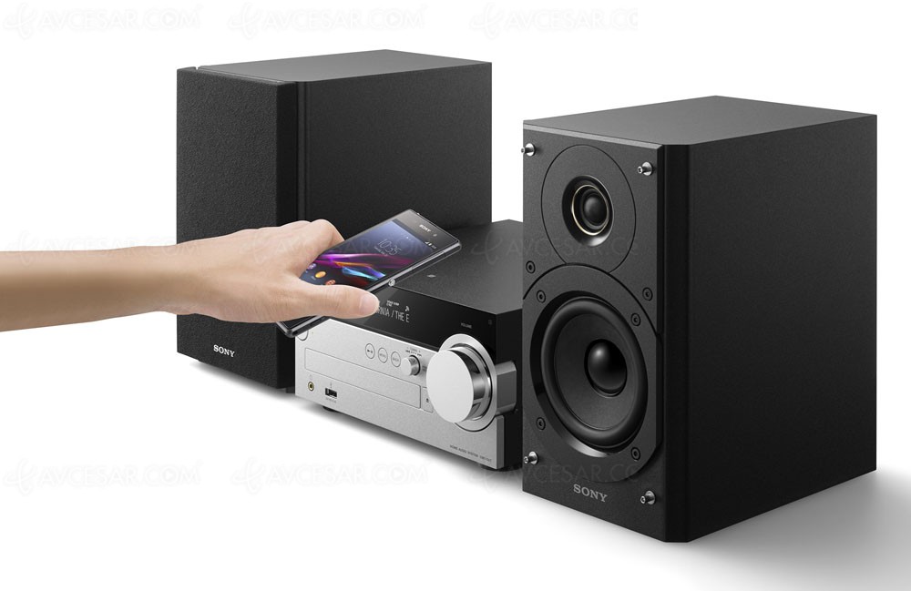 Micro-chaîne Sony CMT-SX7/CMT-SX7B : multiroom Bluetooth, Wi-Fi, DLNA ...