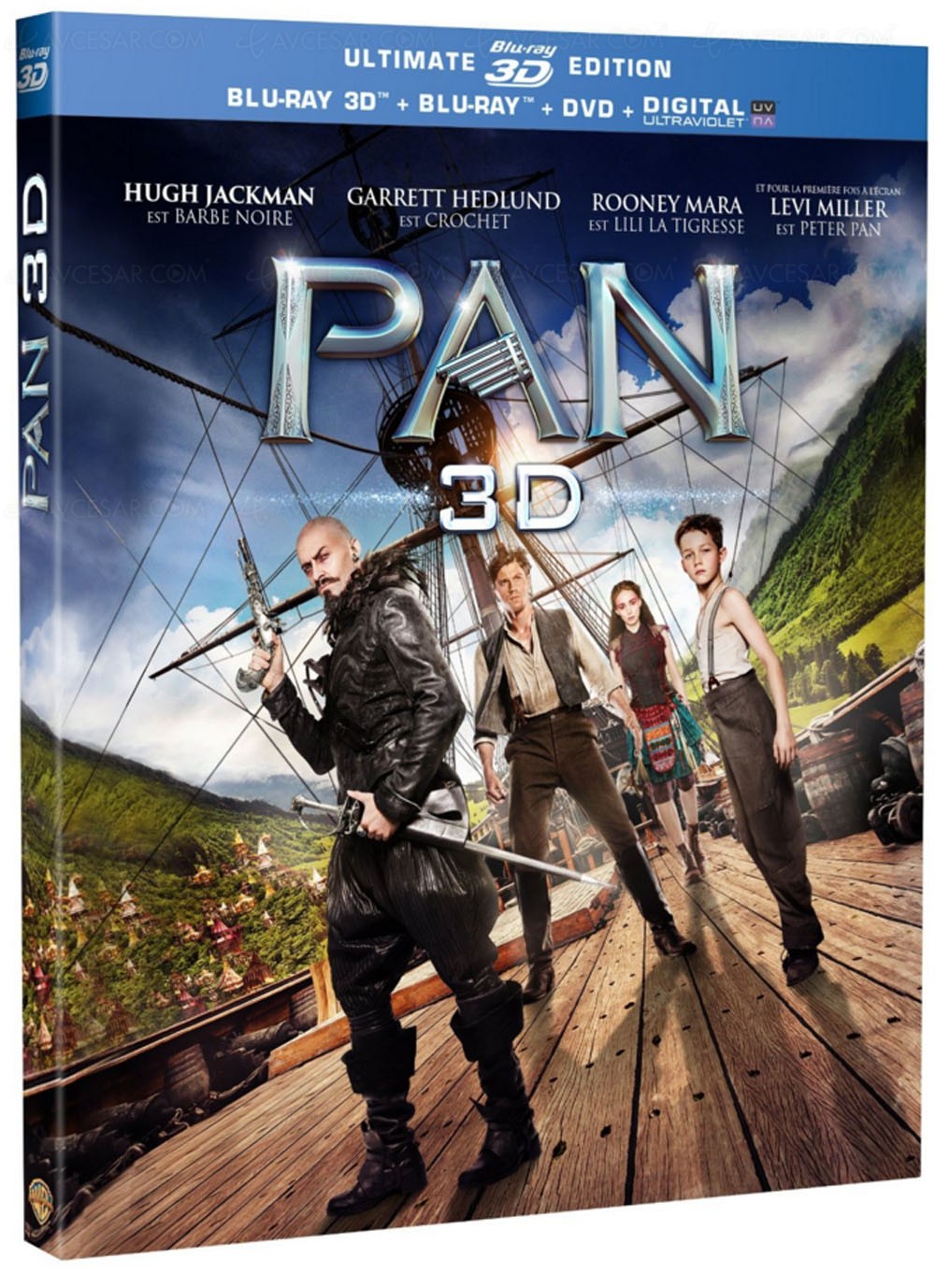 Pan en Blu-Ray/3D/DVD : nouvelle version avec Hugh Jackman en Capitaine ...