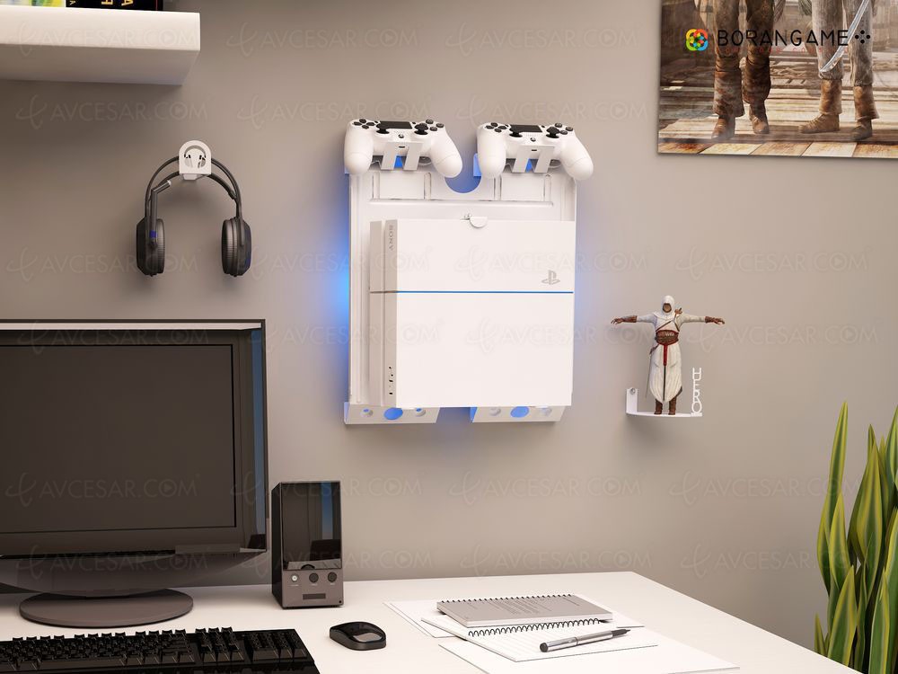 Support mural pour consoles de jeu Gameside par E-concept