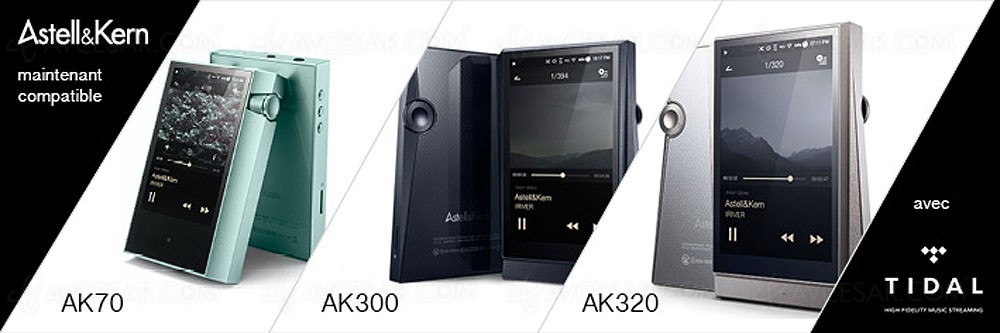 Tidal compatible avec les baladeurs Astell & Kern