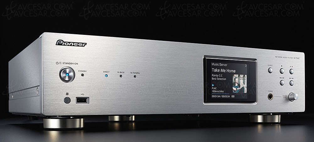 Pioneer N-70AE, lecteur audio DLNA, DSD, AirPlay, multiroom FireConnect ...