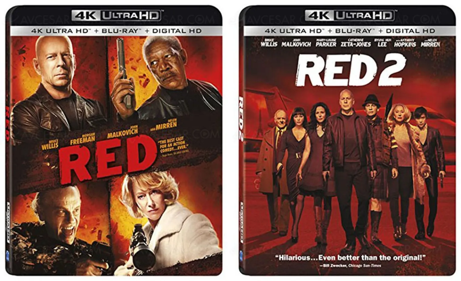 Red 1 et 2, Bruce tout-puissant Willis en 4K Ultra HD Blu-Ray