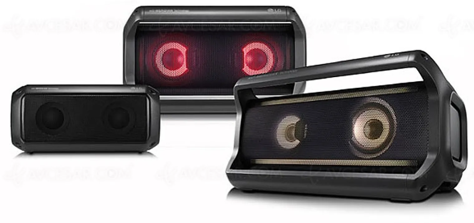 CES 18 > LG PK Series, enceintes portables Bluetooth APT-X et lumineuses