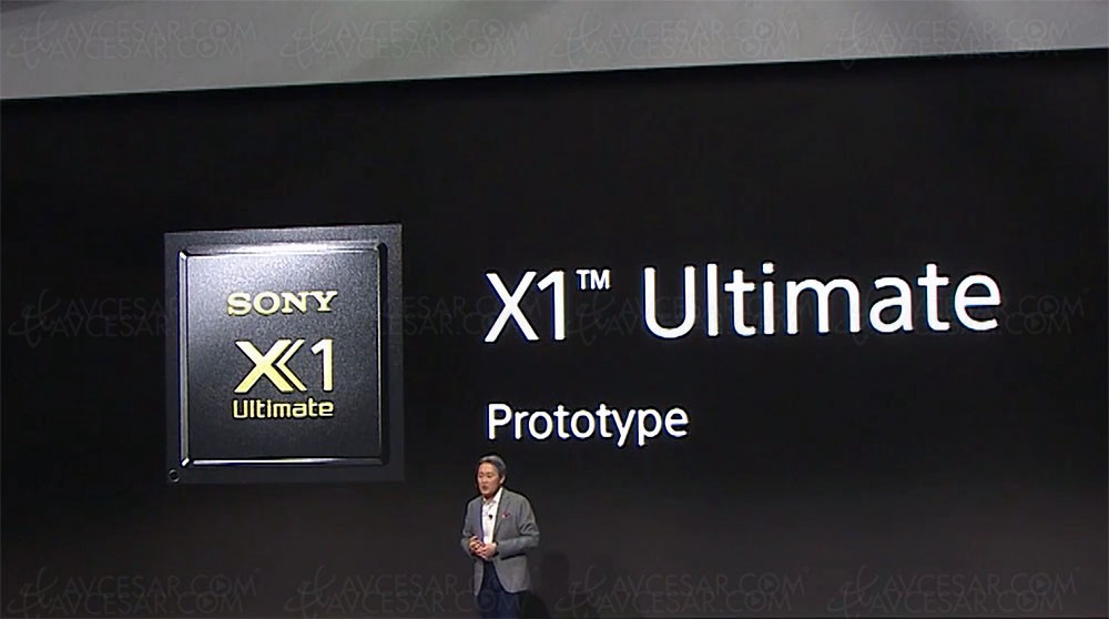 CES 18 > TV LCD 8K Sony prototype HDR 10 000 nits et processeur X1 Ultimate