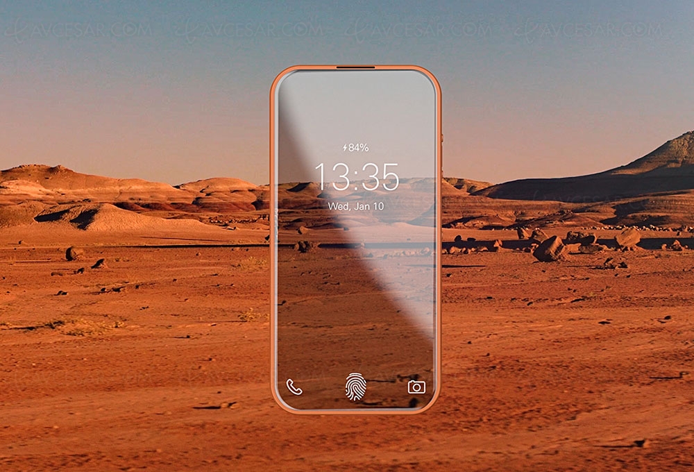 Concept Orbit : smartphone transparent et flexible