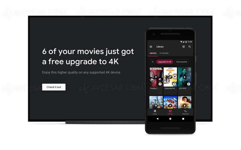 Google pousse le 4K sur son application de streaming