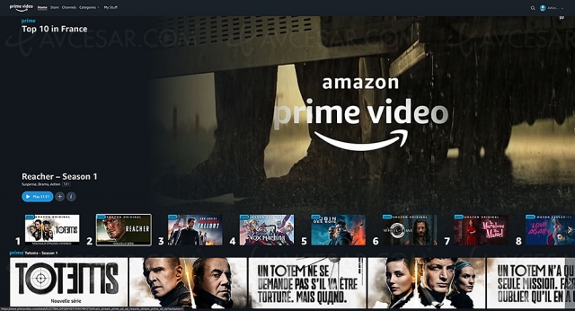 Prime Video affiche désormais son Top 10 France
