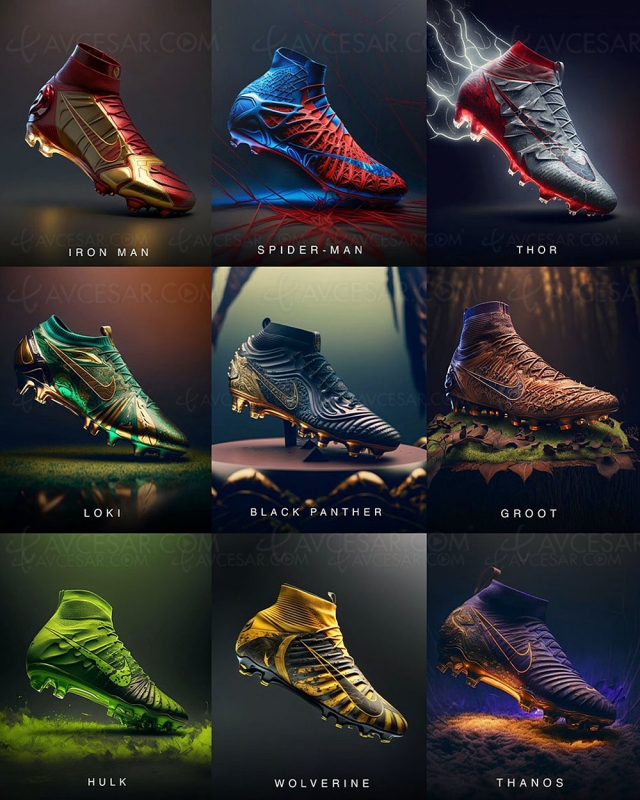 Chaussures de foot Nike x Marvel (concept)