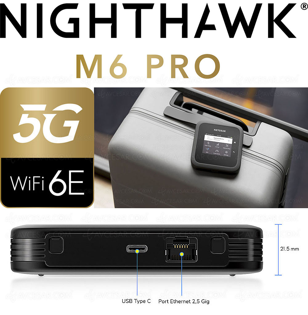 Netgear Nighthawk M6/M6 Pro, routeurs mobiles Wi-Fi 6/Wi-Fi 6E