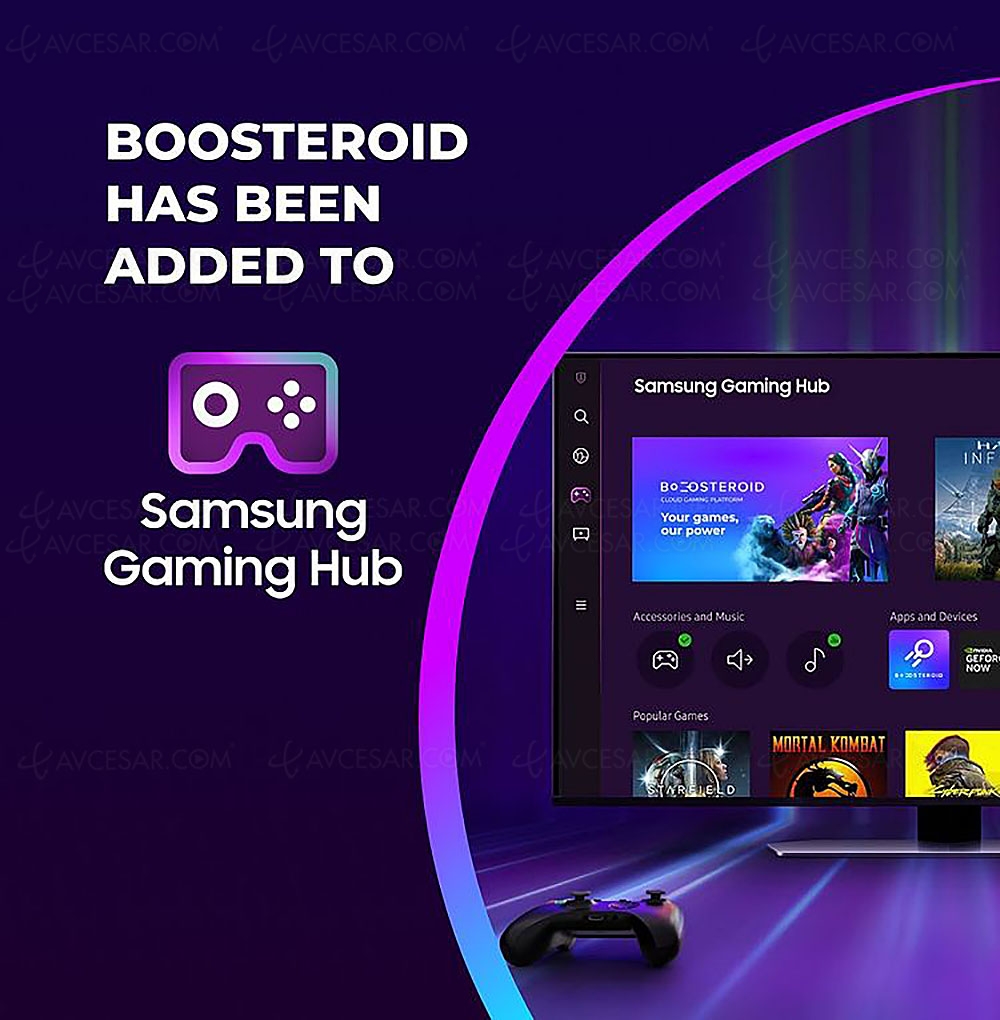 Cloud Gaming Boosteroid sur Smart TV Samsung
