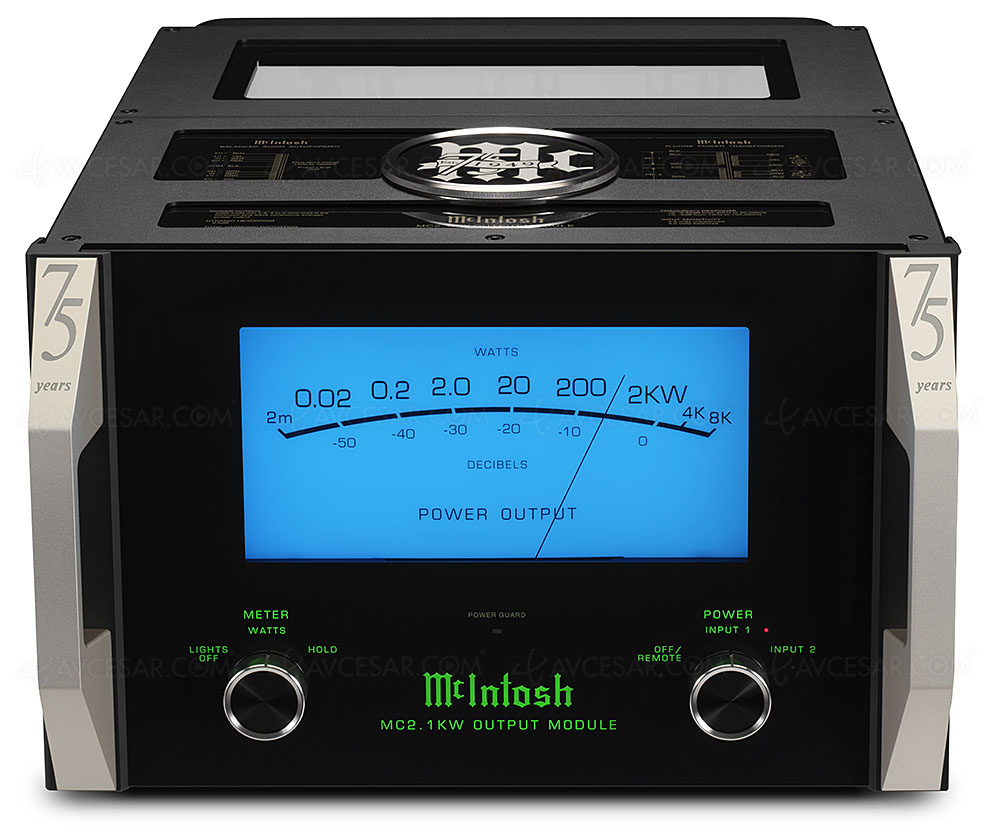 McIntosh MC2.1K 75e anniversaire, nouvel amplificateur de puissance monobloc