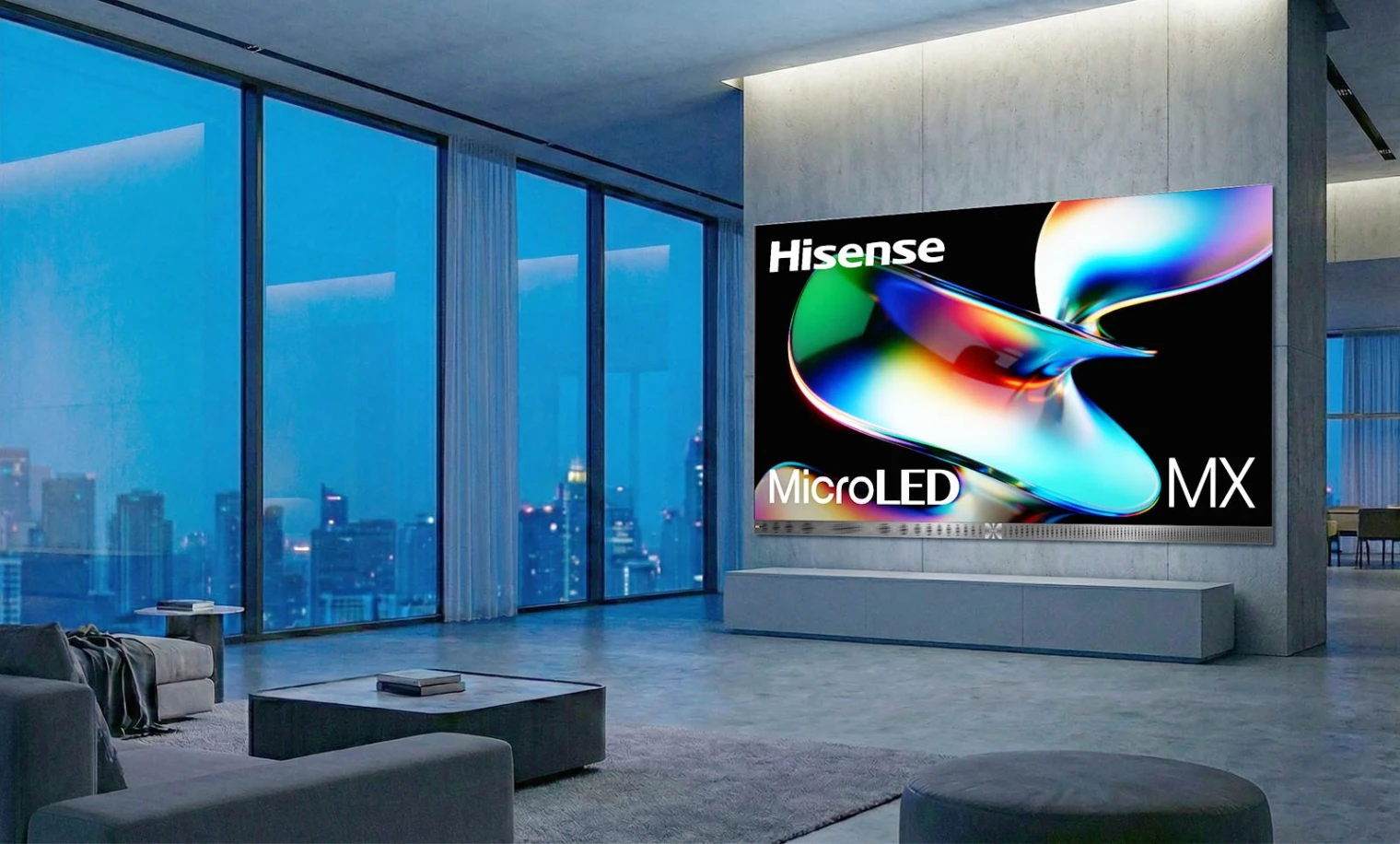 CES 26 > Hisense 163MXS : premier Micro LED 4 primaires (RGBY) pour 100 ...
